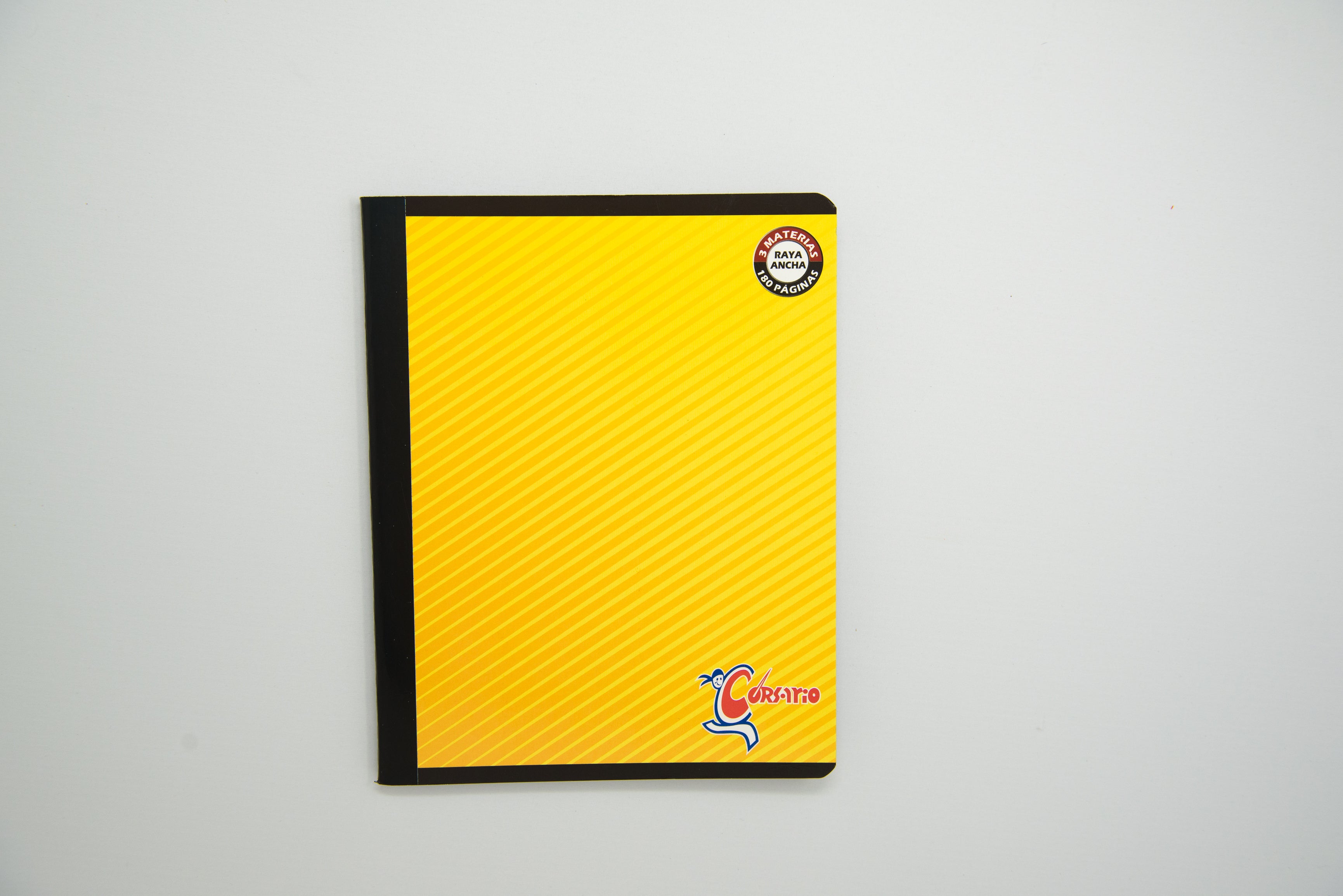 CUADERNO COSIDO CORSARIO 3 MAT 180 PAG— cia-atlas